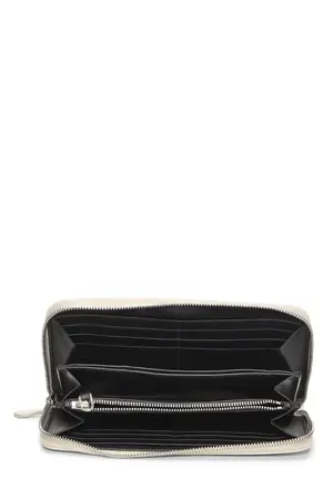 Prada Saffiano Zip Around Wallet - White