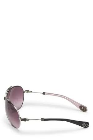 Chrome Hearts Metal Stoned Aviator Sunglasses