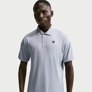 Nike Par Dri-fit Chest Logo Golf Polo - Grey