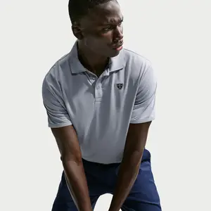 Nike Par Dri-fit Chest Logo Golf Polo - Grey