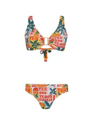 AMIR SLAMA Printed Bikini - Red