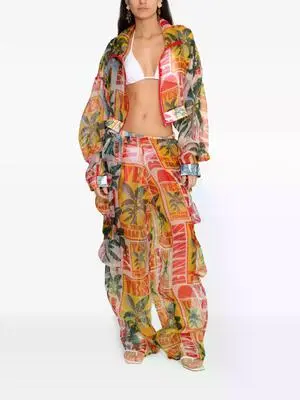 AMIR SLAMA Ruffled Palazzo Pants