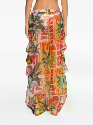 AMIR SLAMA Ruffled Palazzo Pants