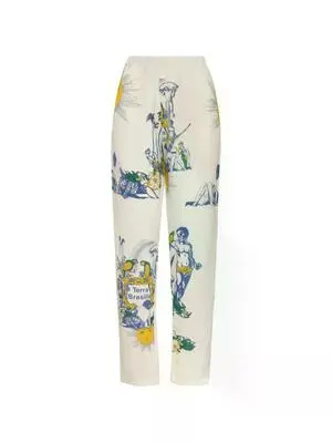 AMIR SLAMA Graphic-print Trousers