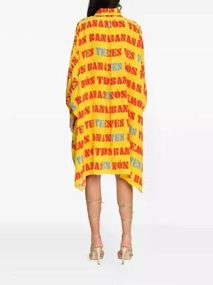 AMIR SLAMA Belted Printed Mini Shirt Dress