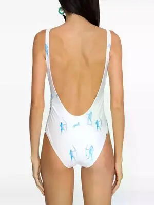 AMIR SLAMA Printed One-piece Swimsuit
