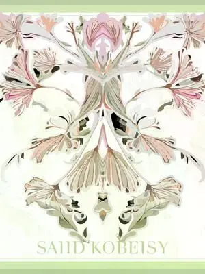 SAIID KOBEISY Medium Floral Scarf - White