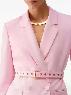 Liu Jo Double-breasted Belted Blazer - Pink