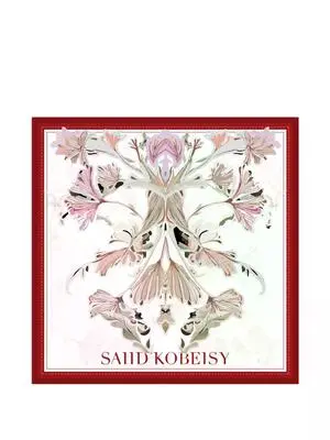 SAIID KOBEISY Floral Large Scarf - White