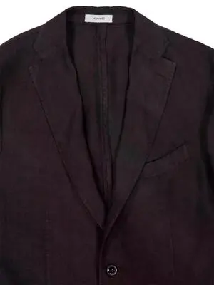 Boglioli Single-breasted Linen Blazer - Brown