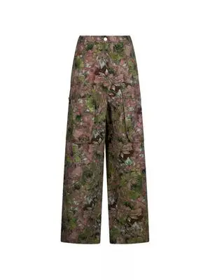 Liu Jo Printed Cargo Pants - Brown