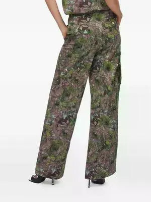 Liu Jo Printed Cargo Pants - Brown
