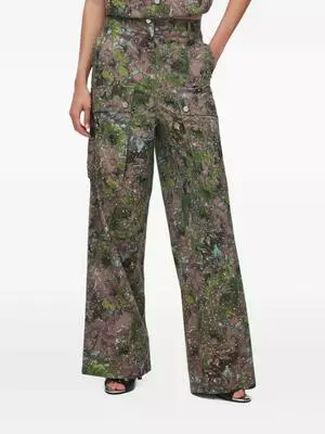 Liu Jo Printed Cargo Pants - Brown