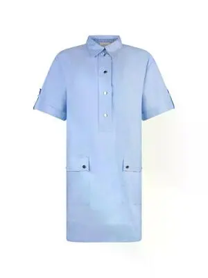 Liu Jo Cotton Shirt Dress With Patch Pockets