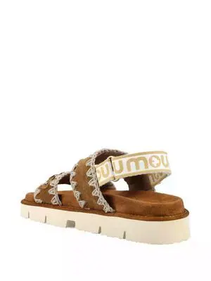 Mou Logo-appliqué Sandals - Brown