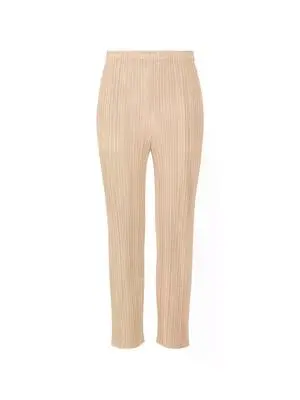 Issey Miyake July Pleated Trousers - Neutrals