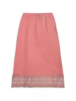 Simone Rocha Lace-trim Midi Skirt - Pink