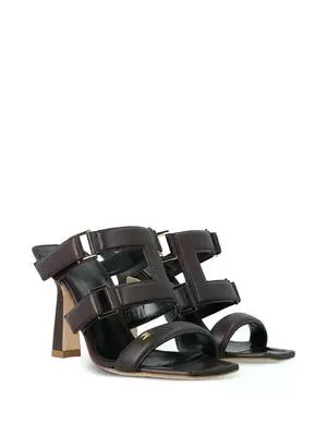 Elisabetta Franchi Leather Sandals - Brown