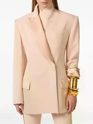 Elisabetta Franchi Lapel Pocket Double-breasted Jacket - Pink