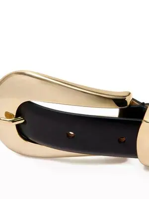 DEHANCHE Colette Leather Belt - Black