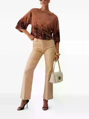Liu Jo Printed Crew-neck Top