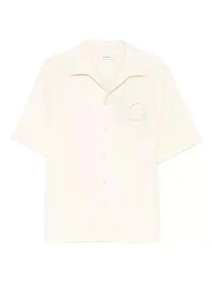 Sandro Loose-fit Floral Crochet Shirt