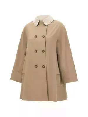 ELENA MIRÒ Double-breasted Coat With Contrasting Collar