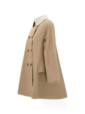 ELENA MIRÒ Double-breasted Coat With Contrasting Collar