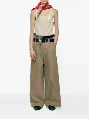 Simone Rocha Ribbon-detail Ribbed Knit Vest