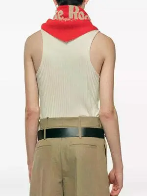 Simone Rocha Ribbon-detail Ribbed Knit Vest