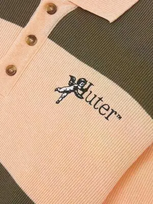 IUTER Souls Striped Knit Polo