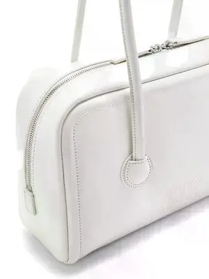 MARGESHERWOOD Embossed Logo Shoulder Bag - White