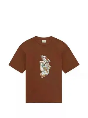 Drole De Monsieur Rum Labels T-shirt - Brown