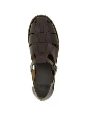 Paraboot Pacific Hammered-leather Sandals - Brown