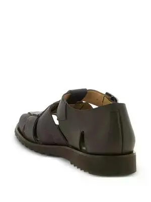Paraboot Pacific Hammered-leather Sandals - Brown