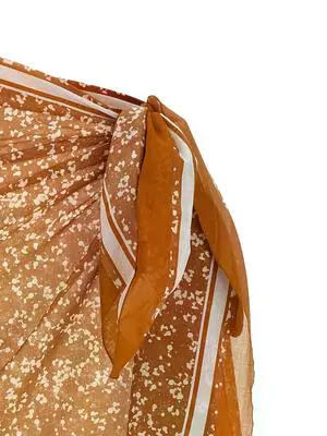 Kiton Patterned Sarong Skirt