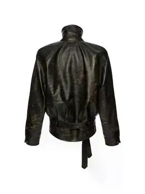 Magda Butrym Belted Stand-collar Coat - Black