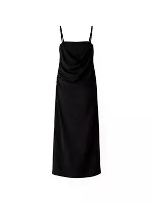 Carven Draped-detail Silk Maxi Dress