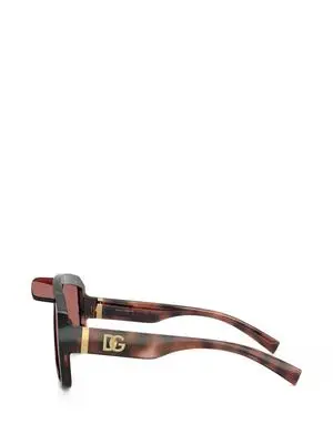 Dolce & Gabbana Pilot-frame Sunglasses - Brown