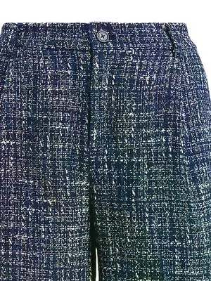 Ralph Lauren Pleated Bouclé Shorts - Blue