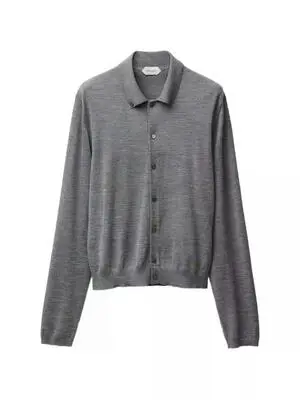 Versace Polo-collar Cardigan - Grey