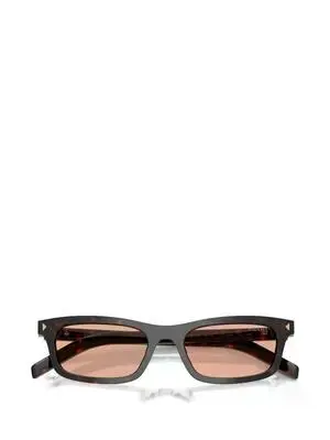 Prada Rectangular-frame Sunglasses - Brown