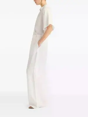 Momoni Aspen Palazzo Trousers - White