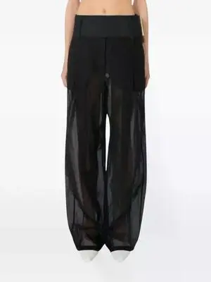 Sportmax Panel-detail Trousers - Black