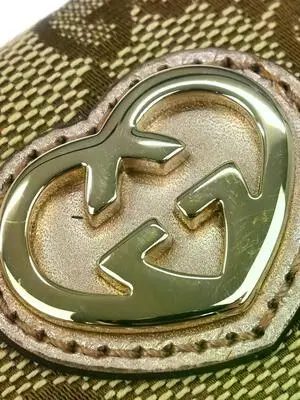 Gucci 1990-2000s Canvas Logo-detail Key Case