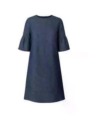 GRAN SASSO Bell-sleeve Mini Dress - Blue