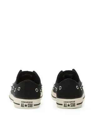 CONVERSE Flower-appliqué Chuck Taylor All Star Sneakers - Black