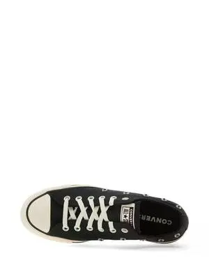 CONVERSE Flower-appliqué Chuck Taylor All Star Sneakers - Black