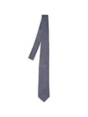 Cesare Attolini Dotted Neck Tie - Blue