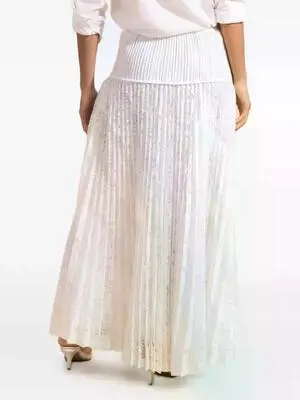 Simkhai Pleated Midi Skirt - Neutrals